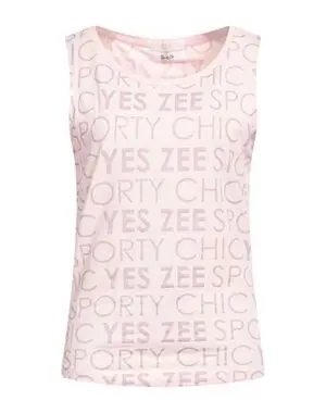 YES ZEE BY ESSENZA Top In Light Cotton And Elastane - Light Pink