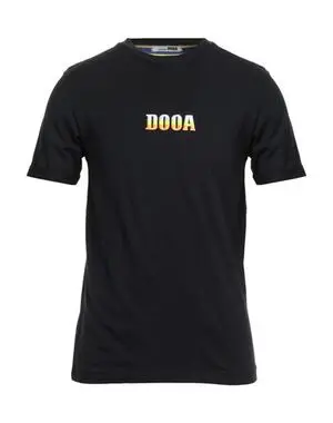 DOOA Man T-shirt Yellow Size L Cotton Black