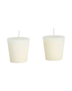 FORNASETTI Set Of 2 Scented Candles Refill Al Buio/sul Tardi Candle Natural Wax - White