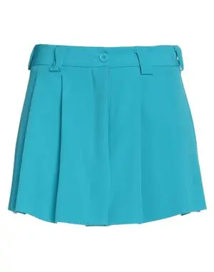 VICOLO Mini Pleated Skirt - Blue