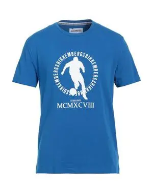 BIKKEMBERGS T-shirt Size Cotton, Elastane - Blue