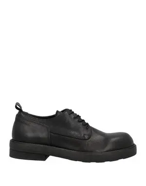 O.X.S. Leather Lace-up Shoes With Square Heel