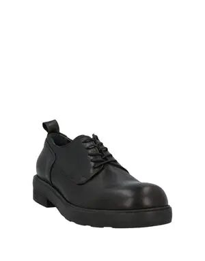 O.X.S. Leather Lace-up Shoes With Square Heel