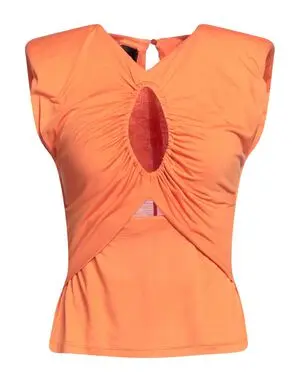Pinko Jersey T-shirt With Cutout - Orange