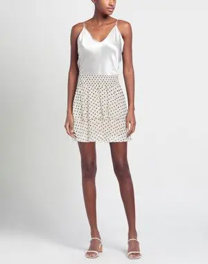 VANESSA SCOTT Polka-dot Mini Skirt - White