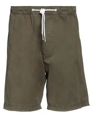 LIU •JO MAN Military Cotton Shorts With Drawstring Waist