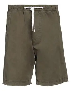 LIU •JO MAN Military Cotton Shorts With Drawstring Waist