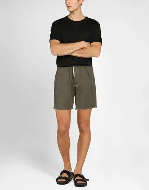 LIU •JO MAN Military Cotton Shorts With Drawstring Waist
