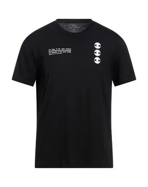 Armani Exchange Man T-shirt White Size Xs Cotton Black