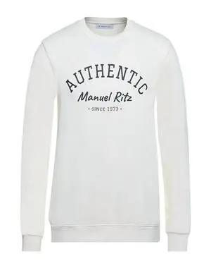 MANUEL RITZ Sweatshirt In Cotton And Elastane - Ivory