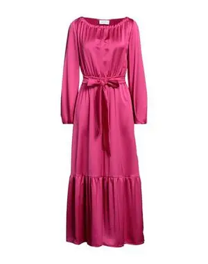 SOALLURE Maxi Flared Dress - Pink