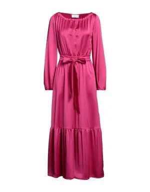 SOALLURE Maxi Flared Dress - Pink