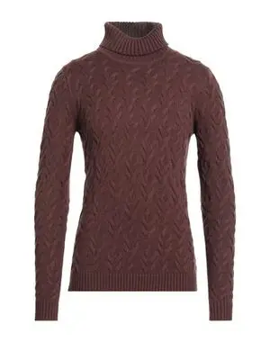 SEINSE Turtleneck Knit Top - Brown