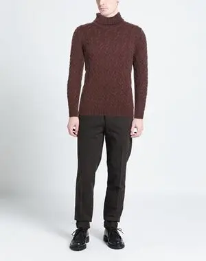 SEINSE Turtleneck Knit Top - Brown