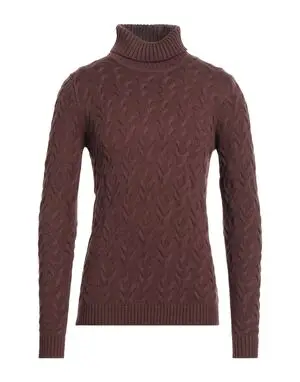 SEINSE Turtleneck Knit Top - Brown