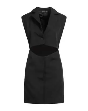 VANESSA SCOTT Mini Shirt Dress - Black