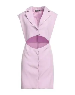 VANESSA SCOTT Mini Shirt Dress - Purple