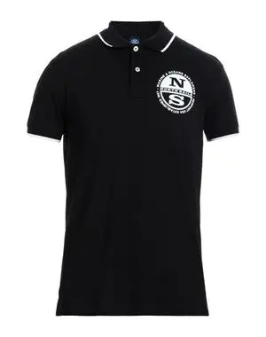 NORTH SAILS Man Polo Shirt Midnight Blue Size S Cotton, Elastane Black