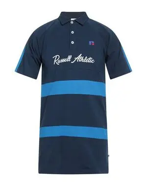 RUSSELL ATHLETIC Polo Shirt Size Cotton, Elastane