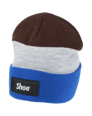 SHOE Striped Mélange Knit Beanie - Blue