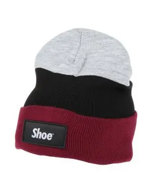 SHOE Striped Mélange Knit Beanie Red