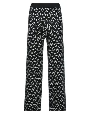 VICOLO Wide Leg Knit Pants - Black