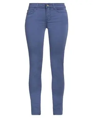 Relish Solid Color Slim Fit Trousers - Blue