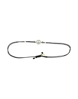 KURSHUNI Peace String Bracelet - Black