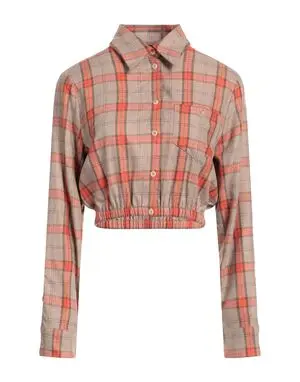 Maje Flannel Tartan Shirt - Orange