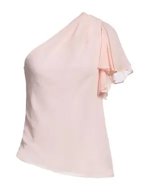 PATRIZIA PEPE SERA Crepe One-shoulder Top - Pink