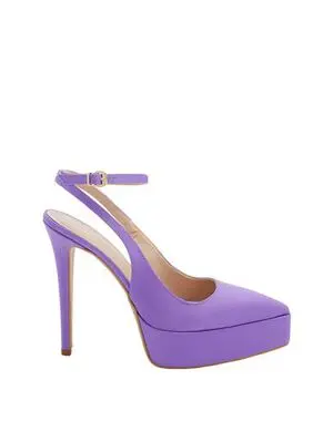 Satin Platform Pumps