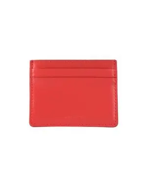 Sandro Soft Leather Document Holder - Tomato Red