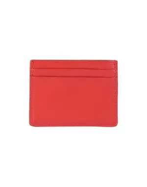 Sandro Soft Leather Document Holder - Tomato Red