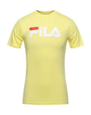 FILA Man T-shirt Midnight Blue Size Xs Cotton Yellow