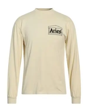 Aries T-shirt Cream Size Cotton - White