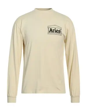 Aries T-shirt Cream Size Cotton - White