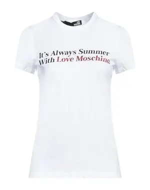 Moschino Printed Cotton T-shirt - White