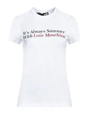 Moschino Printed Cotton T-shirt - White
