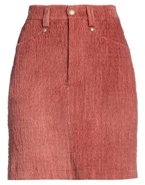 Momoni Mini Pencil Corduroy Skirt - Red