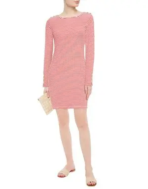 Melissa Odabash Striped Jersey Mini Dress