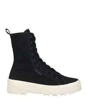 Superga Lace-up Ankle Boots - Black