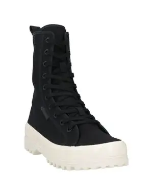 Superga Lace-up Ankle Boots - Black