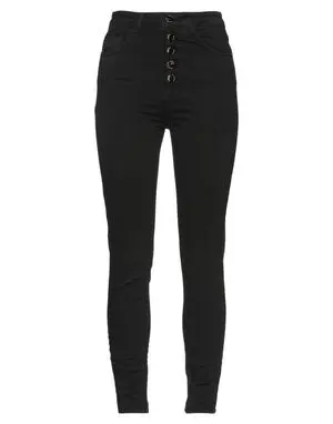 SISTE'S Gabardine Slim-leg Pants - Black