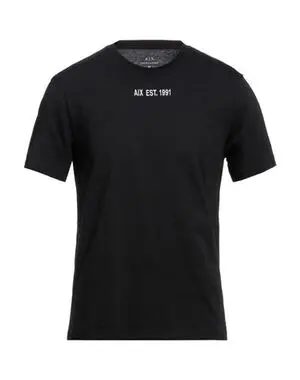 Armani Exchange Man T-shirt Navy Size S Cotton Black