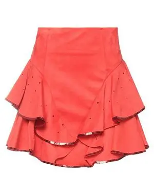 ANIYE BY Ruched Mini Skirt - Red