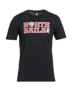 NORTH SAILS Man T-shirt Navy Size S Cotton Black