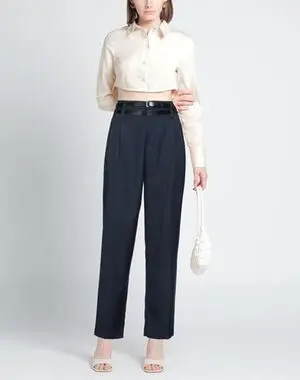 VICOLO Wide Leg Pants - Navy Blue