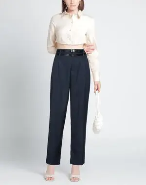 VICOLO Wide Leg Pants - Navy Blue