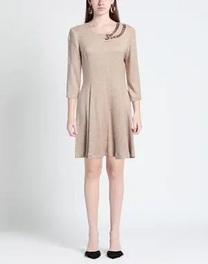RINASCIMENTO Mini Dress - Beige