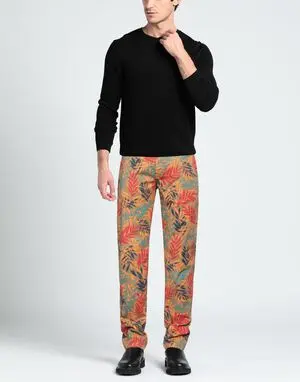 JACOB COHЁN Floral Design Tapered Chinos - Orange